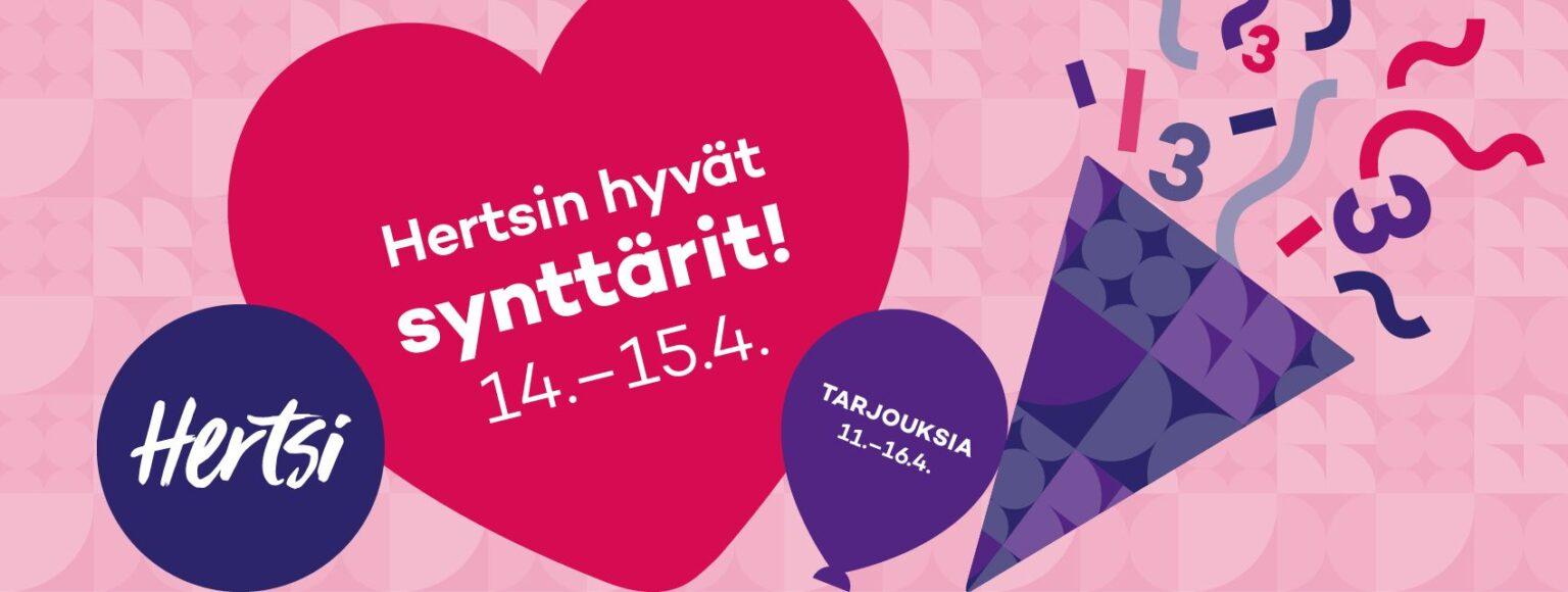 Hertsin 3v synttärit - Kauppakeskus Hertsi